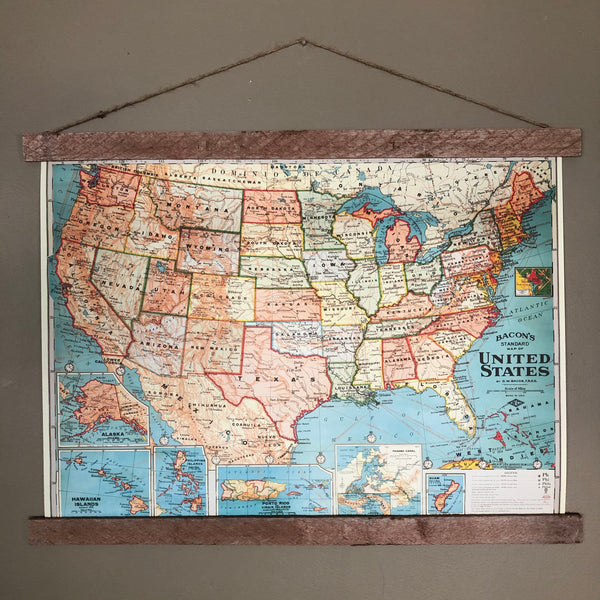 United States Map Poster Wall Hanging – Michigan Studio